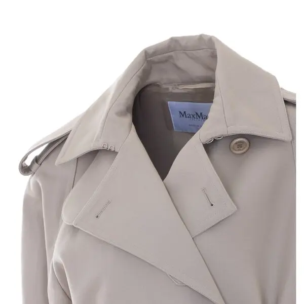 Max Mara Belted Trench Coat - Gray