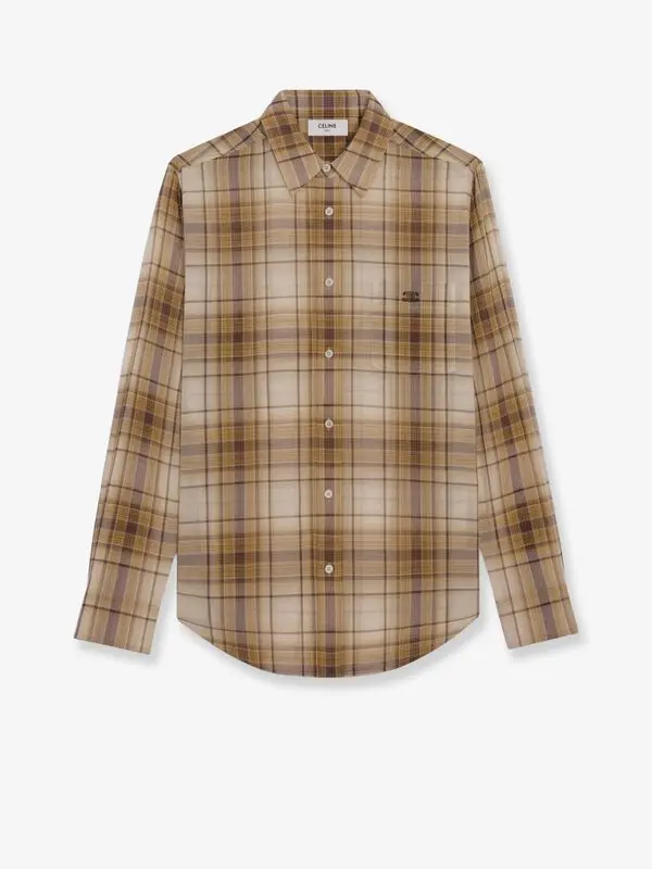 Celine Checked Cotton Shirt
