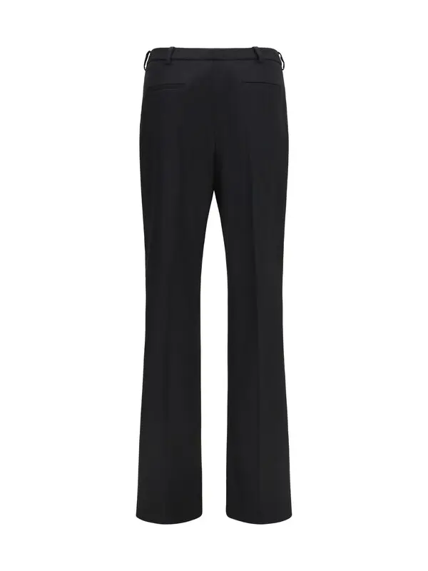 Balenciaga Slim-fit Tailored Stretch Wool Twill Pants - Black