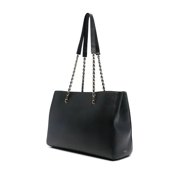 Mulberry Calf Leather Tote Bag With Turn-clasp Fastening