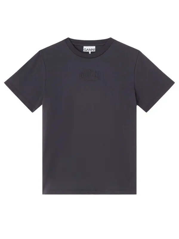 GANNI Logo T-shirt - Black