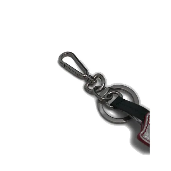 Mulberry Tone Red Trim Leather Charm