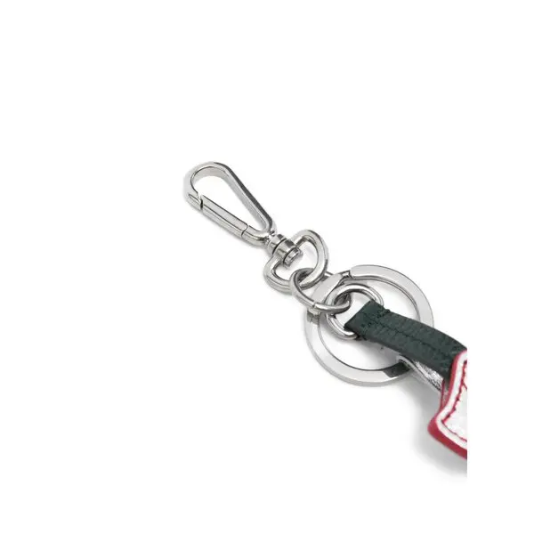Mulberry Tone Red Trim Leather Charm