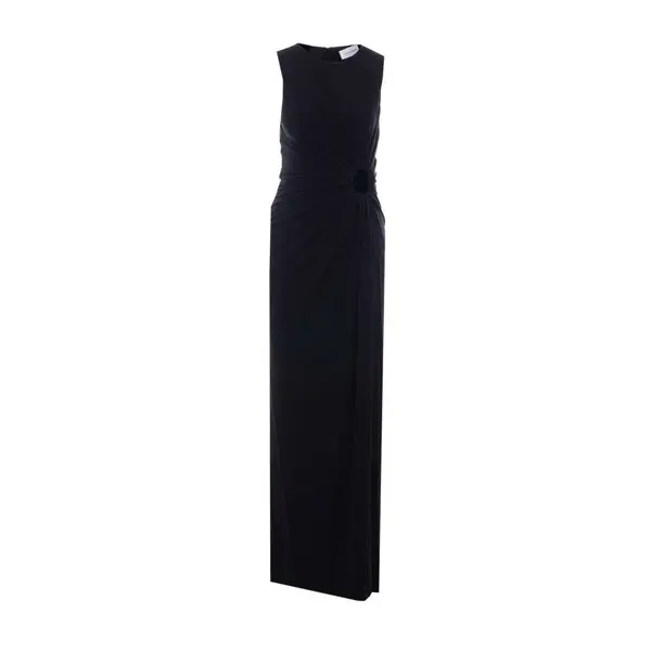 Sportmax Sleeveless Draped Cut-out Detail Dress