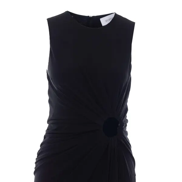 Sportmax Sleeveless Draped Cut-out Detail Dress