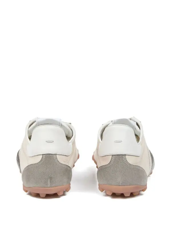 MAISON MARGIELA Vintage Finish Suede And Leather Sneakers - Multicolor