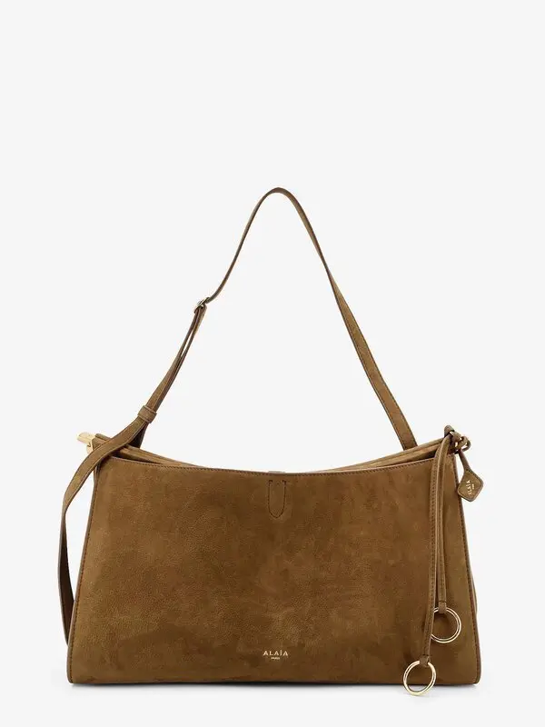 Alaïa Le Click Pocket 35 Nabuck Shoulder Bag