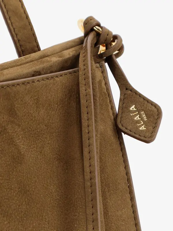 Alaïa Le Click Pocket 35 Nabuck Shoulder Bag