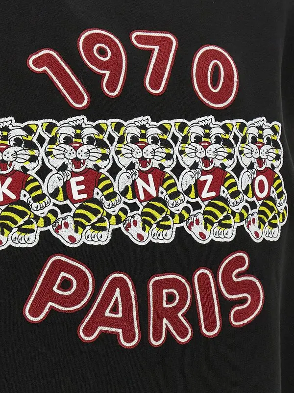 Kenzo Wild Tiger Embroidered Sweatshirt - Black