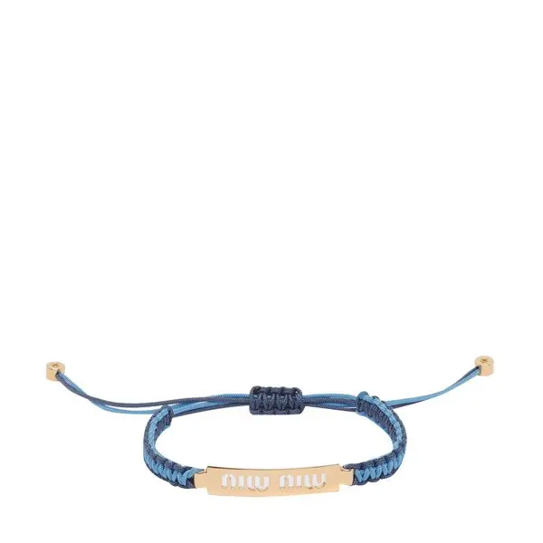 Miu Miu Logo Bracelet - Blue