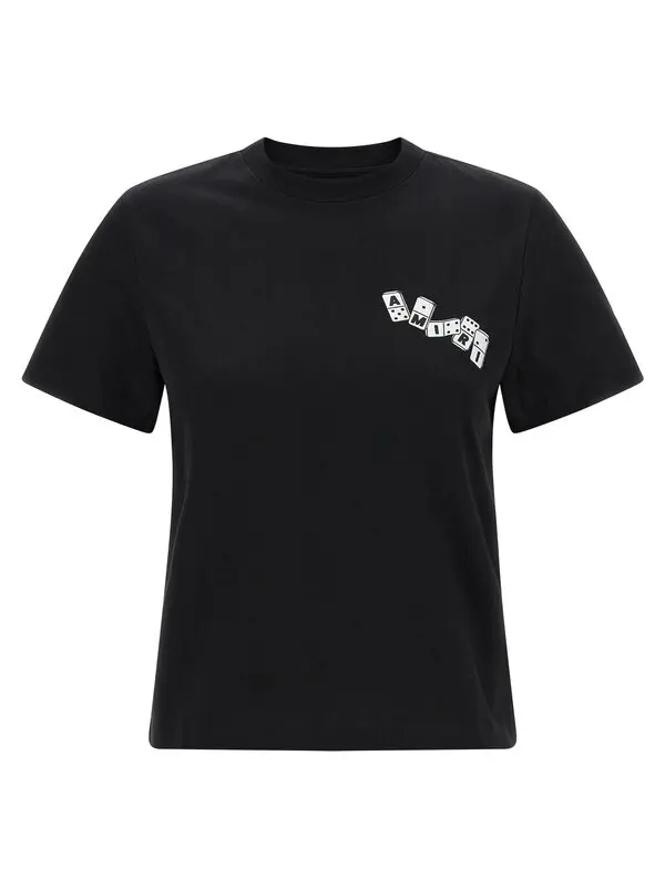 Amiri Domino Print Cotton T-shirt - Black