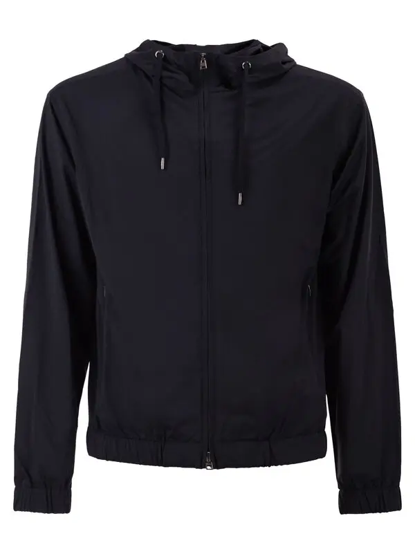Herno Stretch Techno-nylon Hooded Bomber Jacket - Multicolor