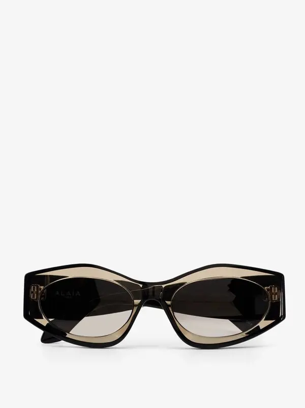 Alaïa Acetate Oval Sunglasses - Multicolor