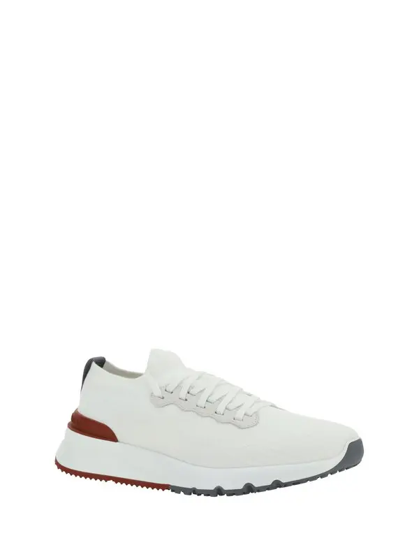 Brunello Cucinelli Cotton Lace-up Sneakers