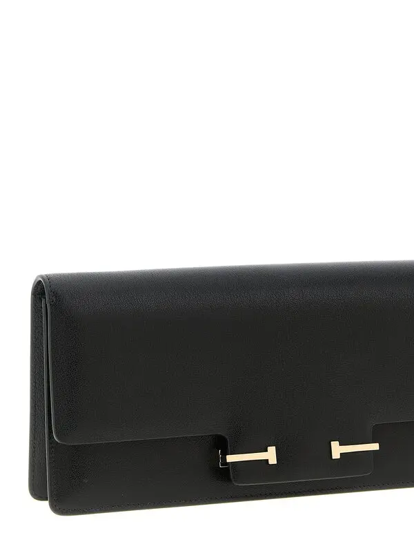 TOM FORD Supple Grain Shoulder Bag - Black