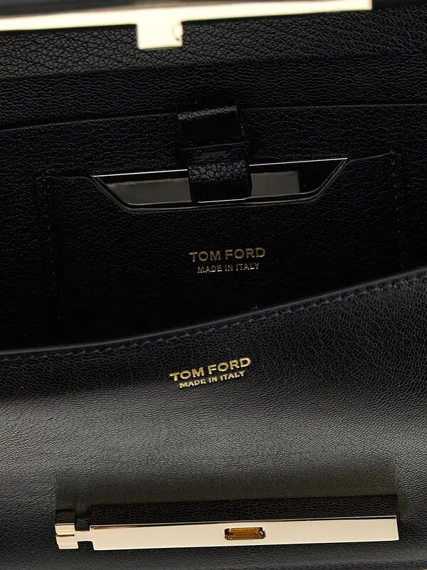 TOM FORD Supple Grain Shoulder Bag - Black