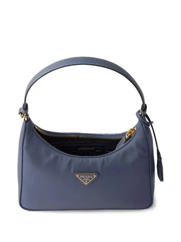 Prada Re-edition 2005 Mini Bag In Re-nylon And Saffiano - Blue