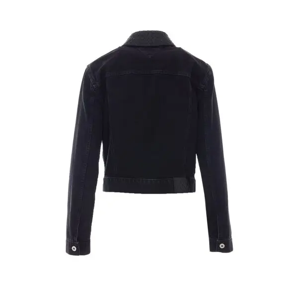 Bottega Veneta Denim Jacket With Leather Trim