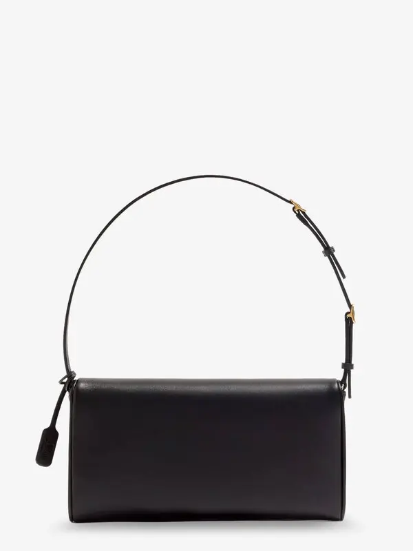 Valentino Garavani Leather Shoulder Bag With Metal Vlogo Signature - Multicolor