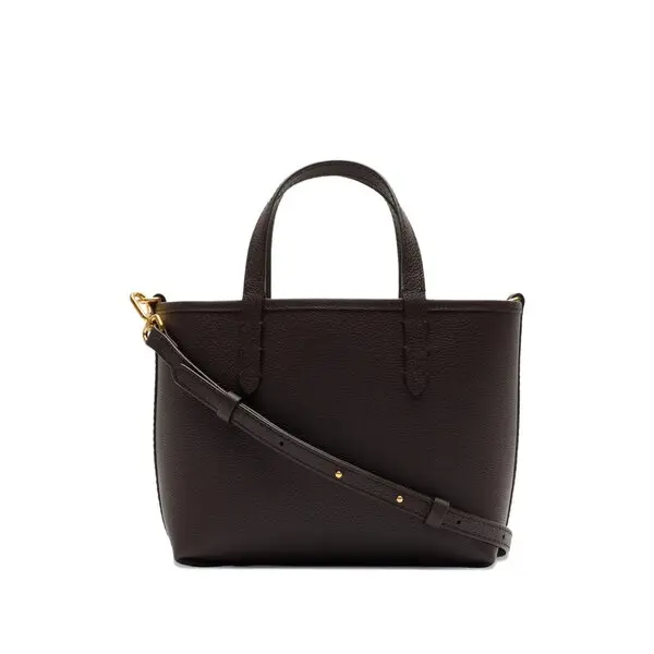 Burberry Tote Bag With Check Pattern - Brown