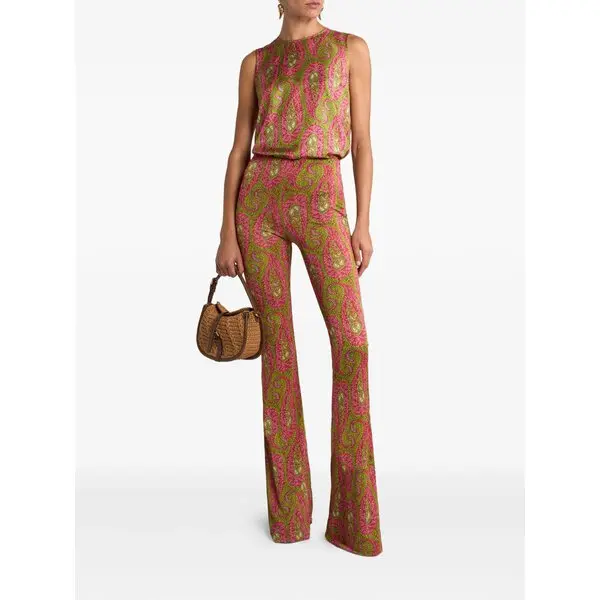 Etro Sleeveless Paisley Pattern Top