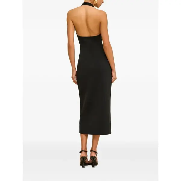 Cult Gaia Halterneck Midi Dress With Ring Detail And Cutout