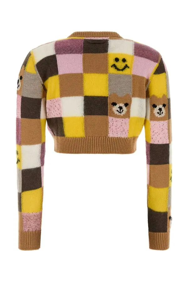 Moschino Embroidered Nylon Blend Cardigan
