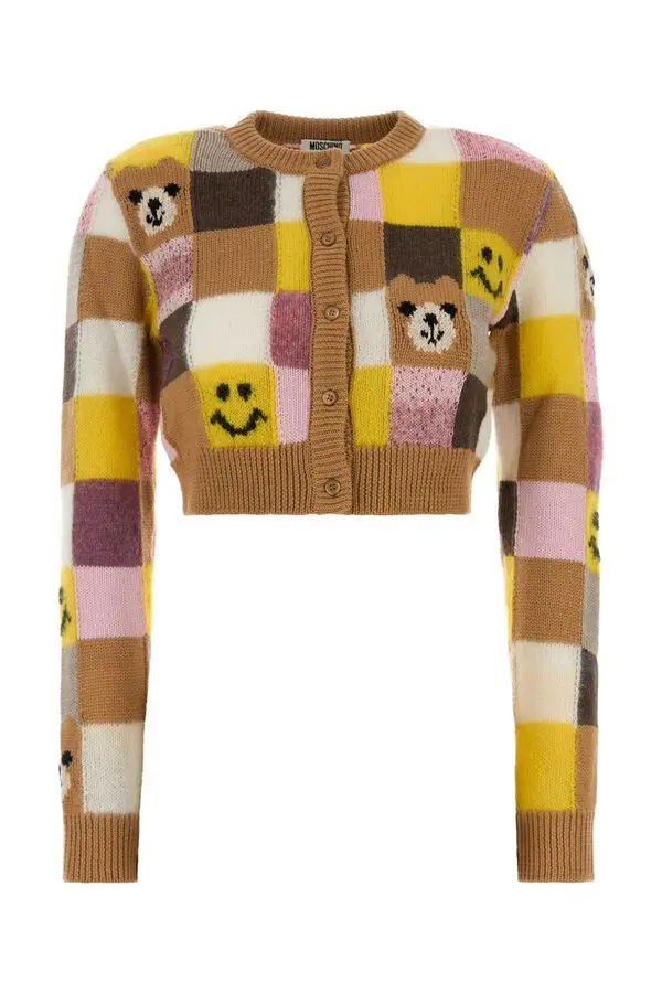Moschino Embroidered Nylon Blend Cardigan - Multicolor