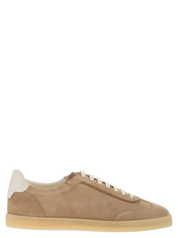 Brunello Cucinelli Suede Trainers - Cream