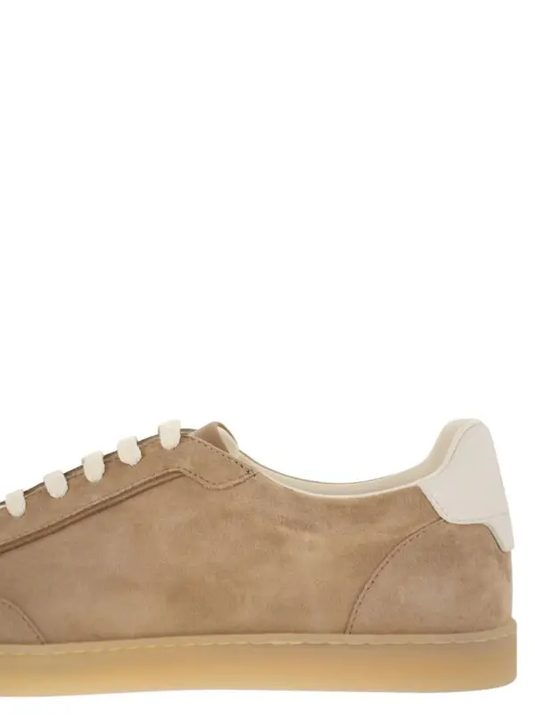 Brunello Cucinelli Suede Trainers - Cream