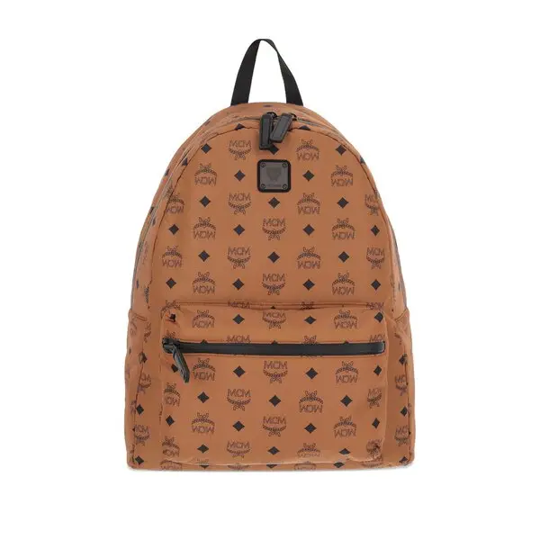 Mcm Logo Pattern Backpack