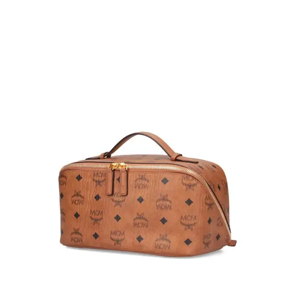 Mcm Monogram Pattern Leather Tote Bag