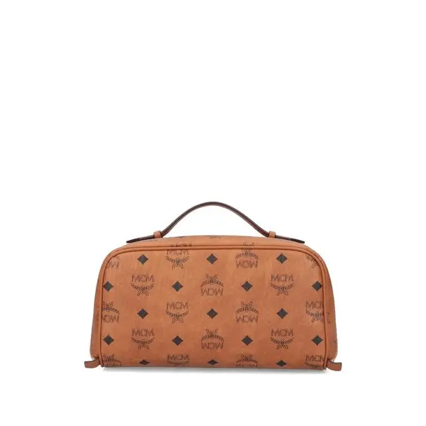 Mcm Monogram Pattern Leather Tote Bag