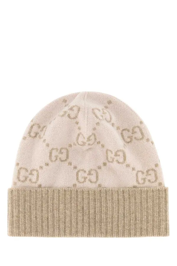 Gucci Embroidered Cashmere Beanie Hat - Multicolor