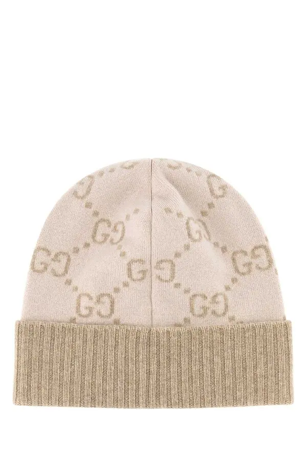 Gucci Embroidered Cashmere Beanie Hat - Multicolor