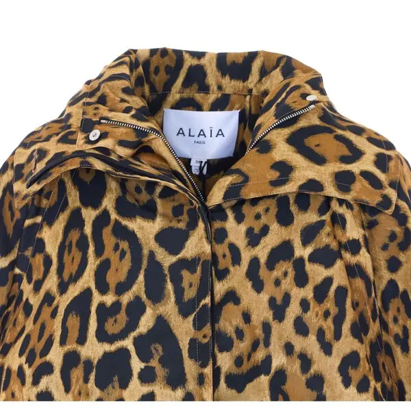 Alaïa Animal Print Layered Coat