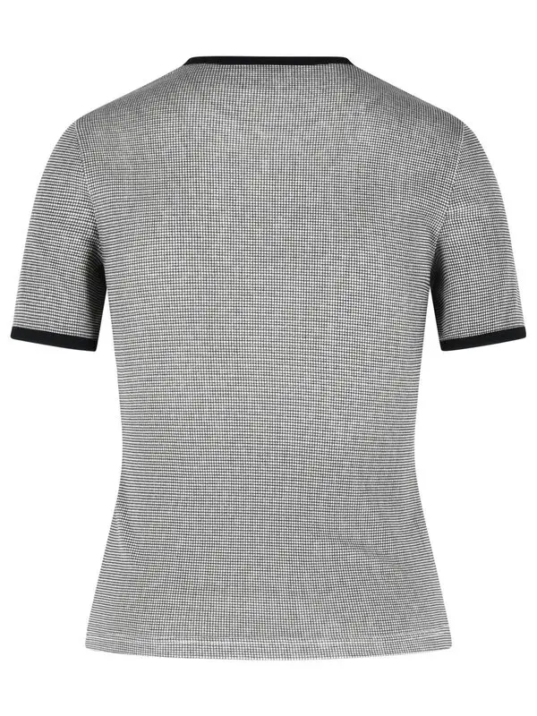 COURREGES Cotton T-shirt With Embroidered Logo - Gray
