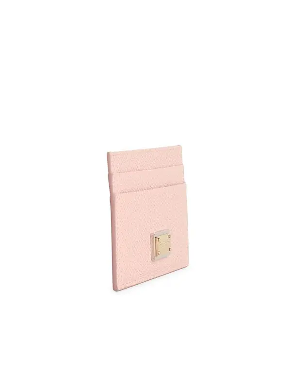 Dolce & Gabbana Dauphine' Calf Leather Card Holder - Pink