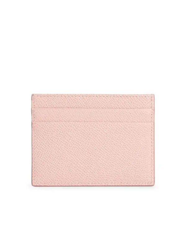 Dolce & Gabbana Dauphine' Calf Leather Card Holder - Pink