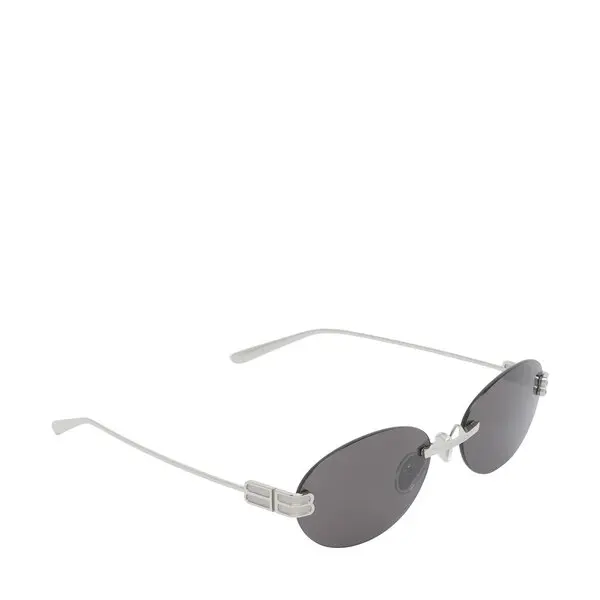 Balenciaga Oval Sunglasses - Silver