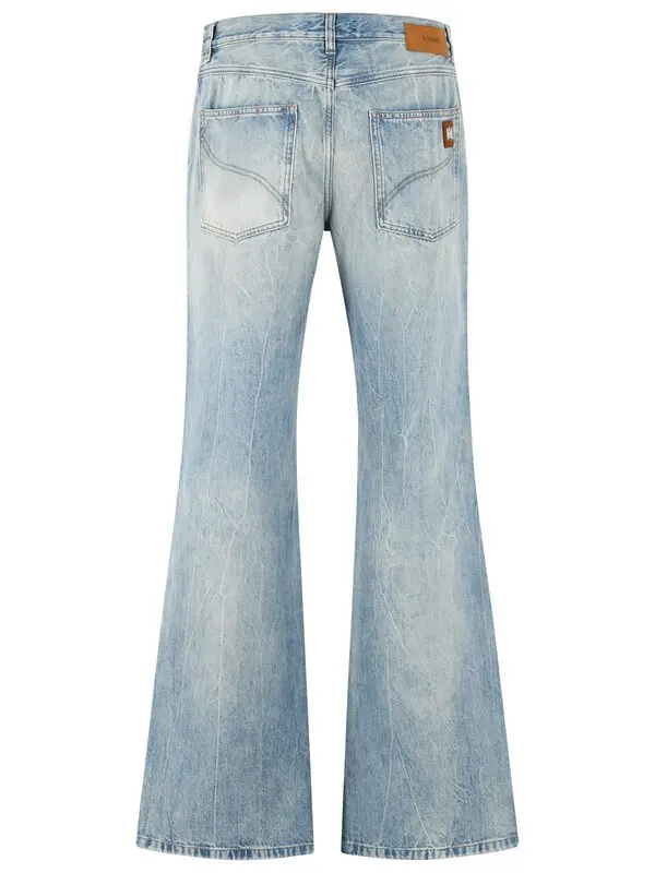 Amiri Boot Cut Light Wash Denim Jeans