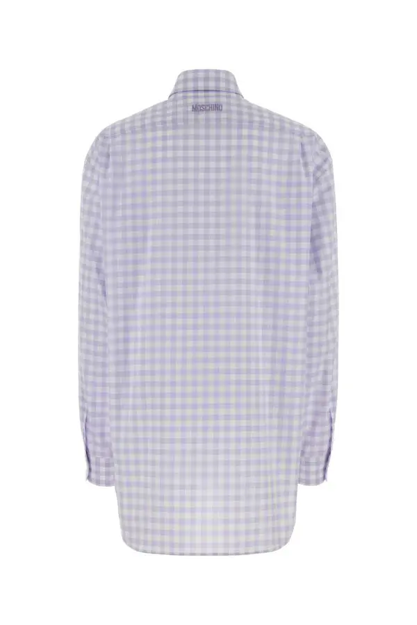 Moschino Embroidered Poplin Oversize Shirt - Multicolor