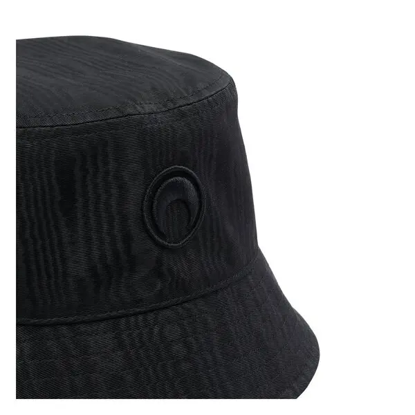 MARINE SERRE Recycled Moire Bucket Hat - Black