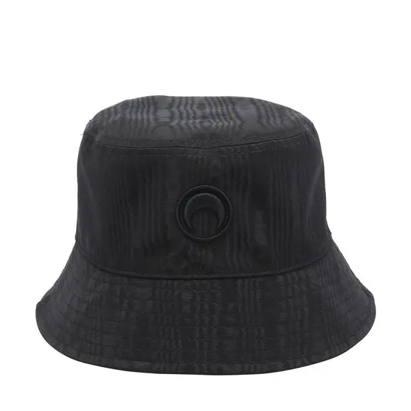 MARINE SERRE Recycled Moire Bucket Hat - Black