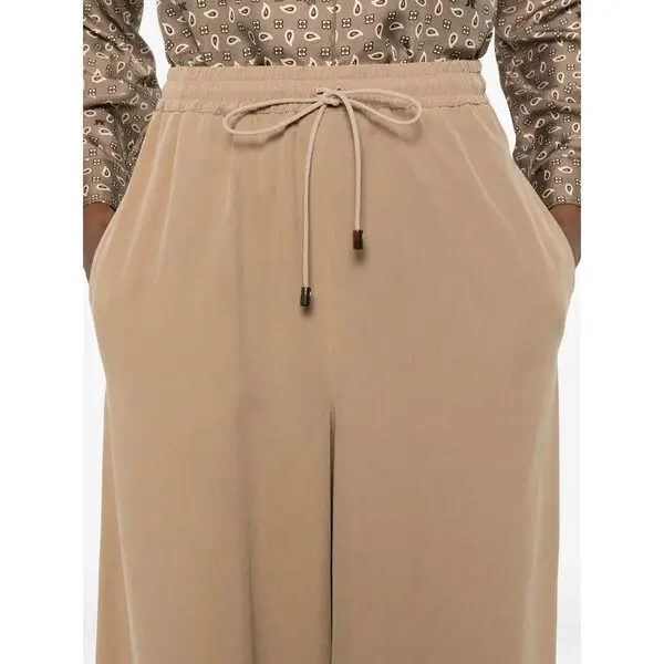 Max Mara Silk Wide Leg Trousers