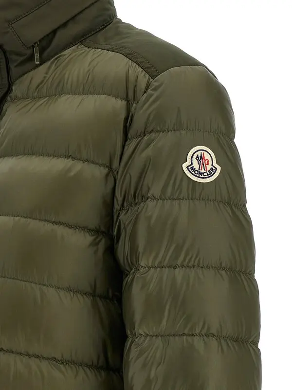 Moncler Origan Quilted Down Jacket With Removable Hood