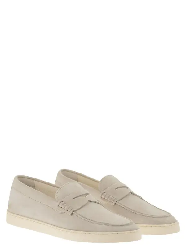 Brunello Cucinelli Suede Moccasin Trainers