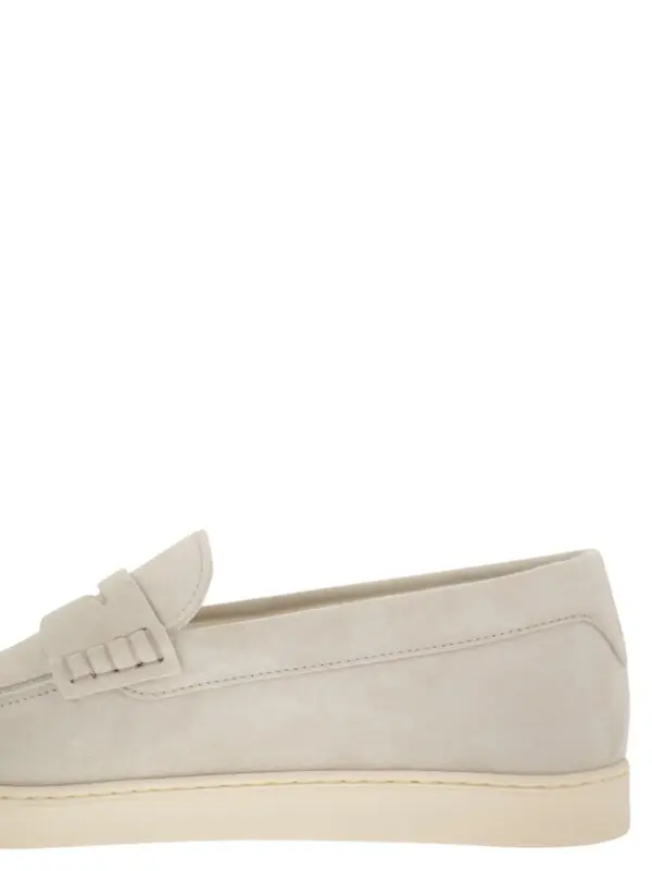 Brunello Cucinelli Suede Moccasin Trainers
