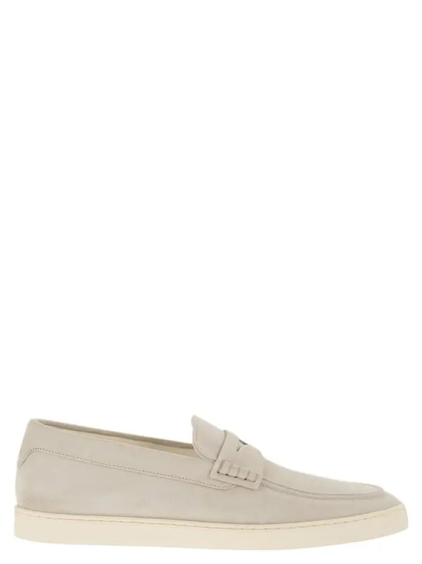 Brunello Cucinelli Suede Moccasin Trainers - White
