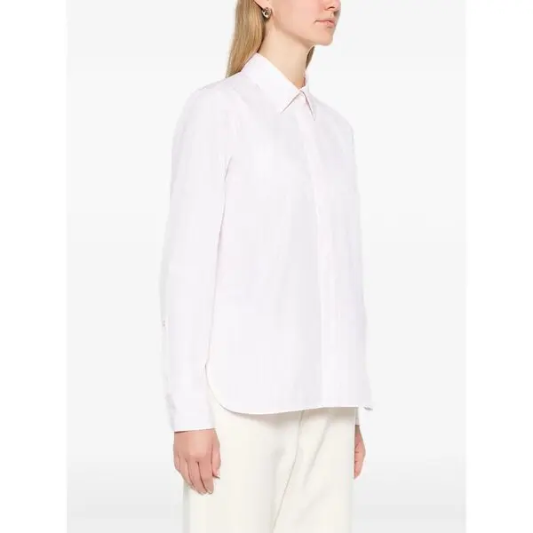 Max Mara Pale Rose Striped Cotton Shirt